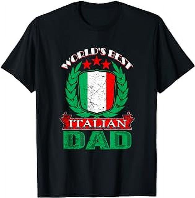 Italian Dad Father Italia Dad T-Shirt - Walmart.com