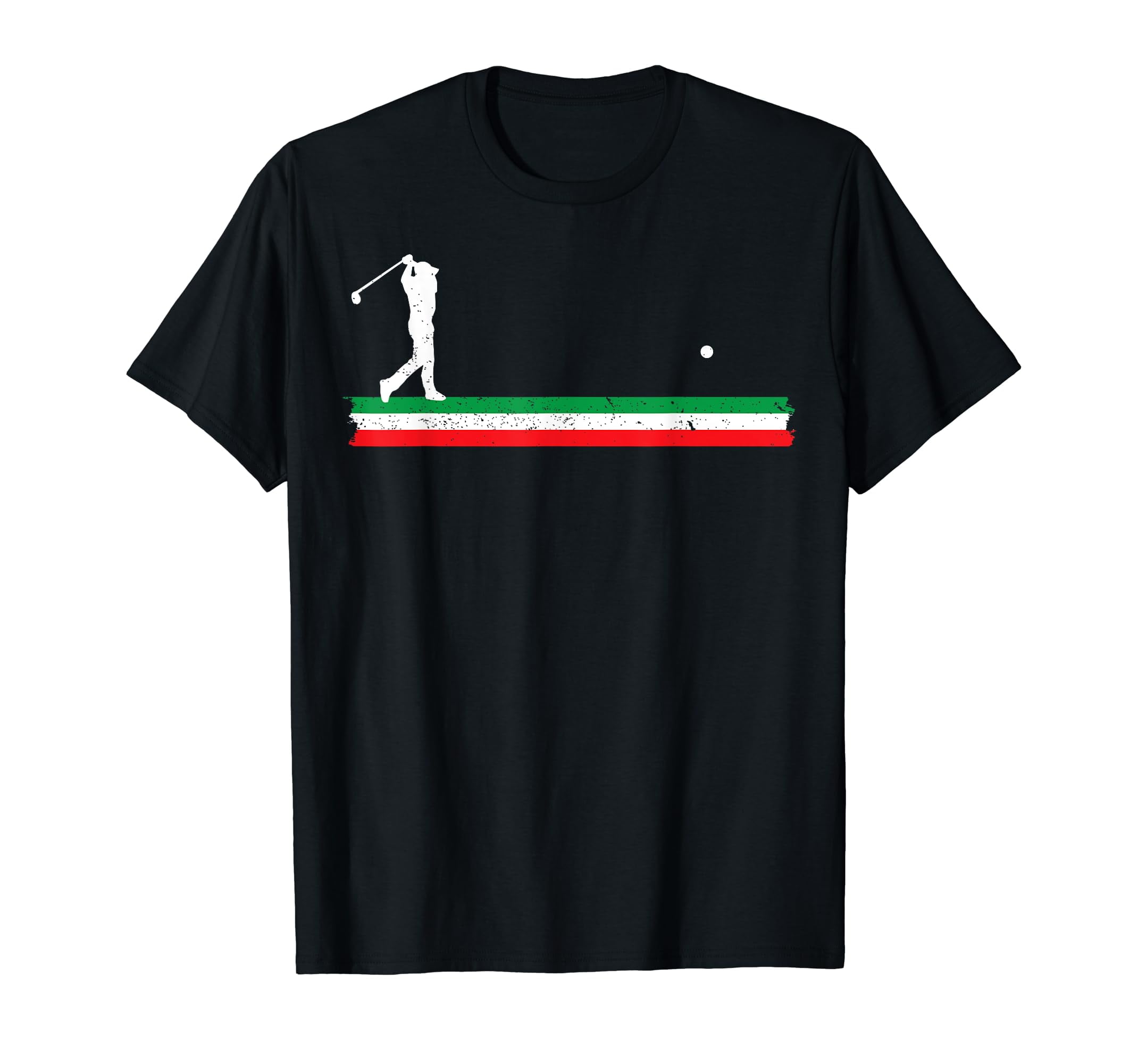Italian Dad Golfing Father Italy Flag Golf Fan Unique Golfer T-Shirt ...