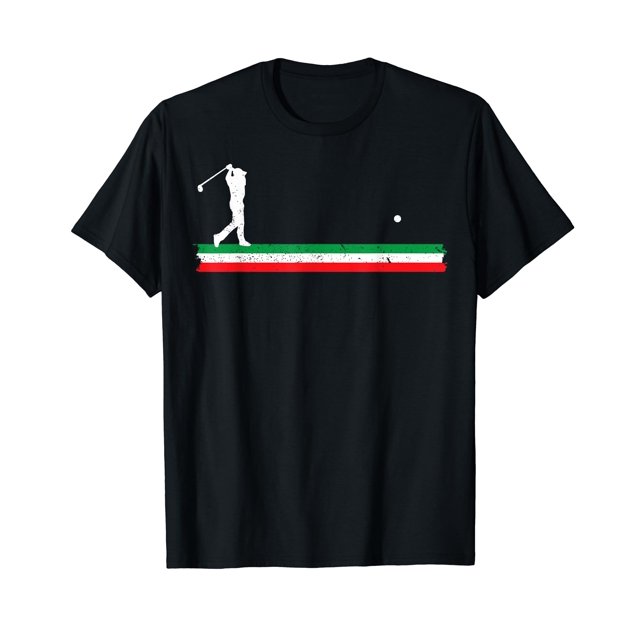 Italian Dad Golfing Father Italy Flag Golf Fan Unique Golfer T-Shirt ...