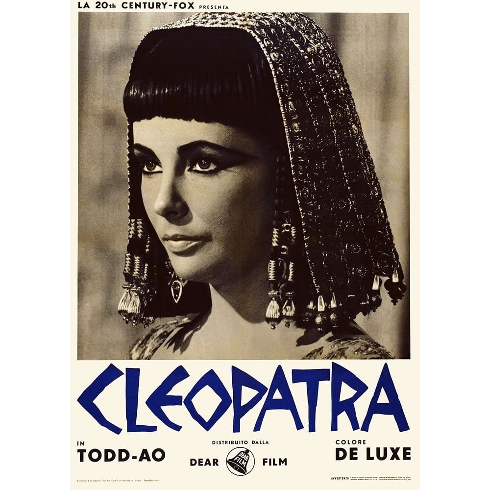 Italian - Elizabeth Taylor - Cleopatra - Poster Poster Print by ...