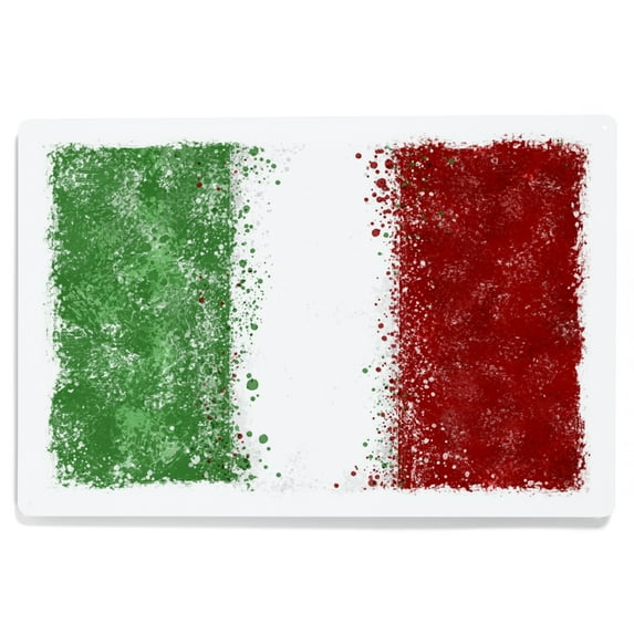 Italian Flag, Abstract Watercolor Splatter (12x18 Aluminum Art, Indoor ...