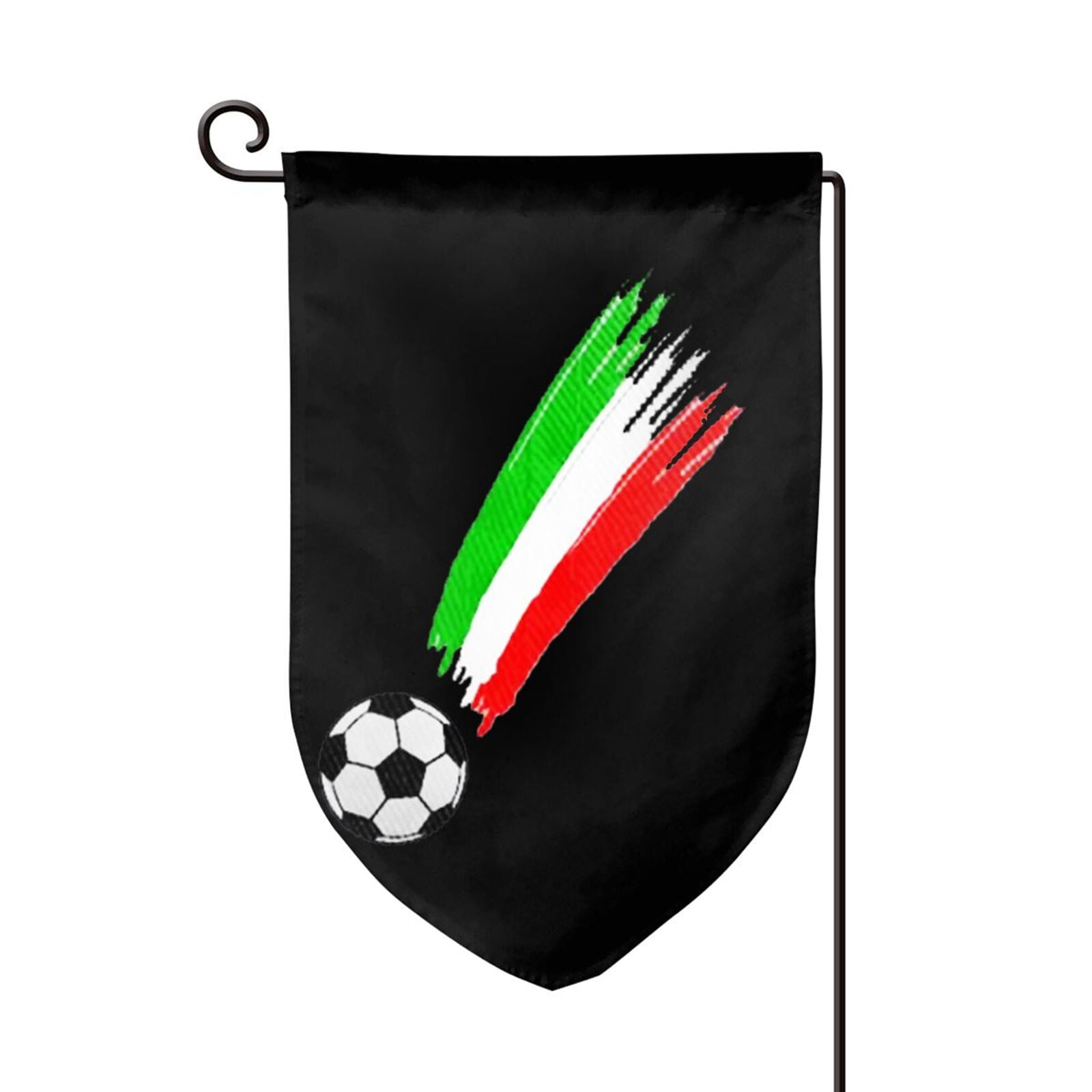Italian Flag And Football Garden Flag Double Sided Flags with Vivid ...