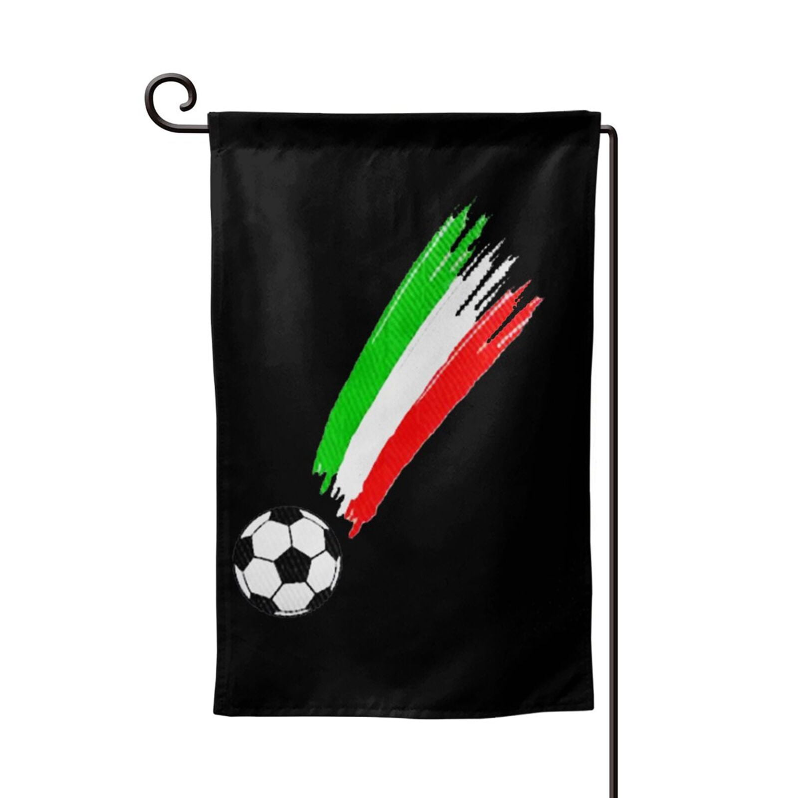 Italian Flag And Football Garden Flag Double Sided Flags with Vivid ...