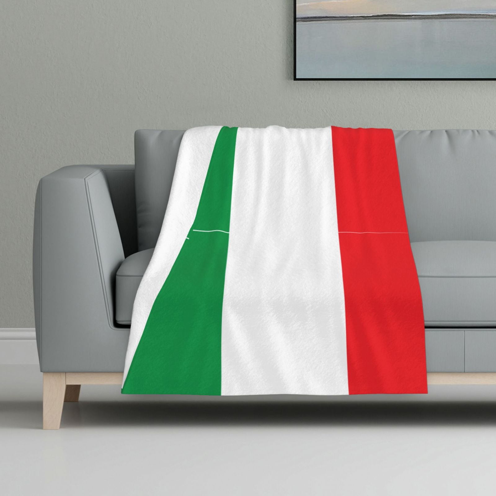 Italian Flag Flannel Fleece Blanket All Season Flannel Throw For Sofa ...