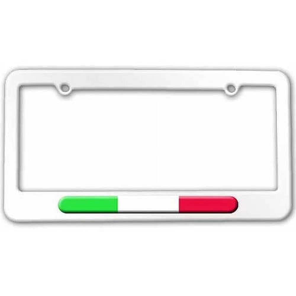 Italian Flag, Italy License Plate Tag Frame, Multiple Colors - Walmart.com