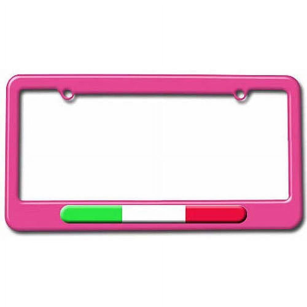 Italian Flag, Italy License Plate Tag Frame, Multiple Colors - Walmart.com