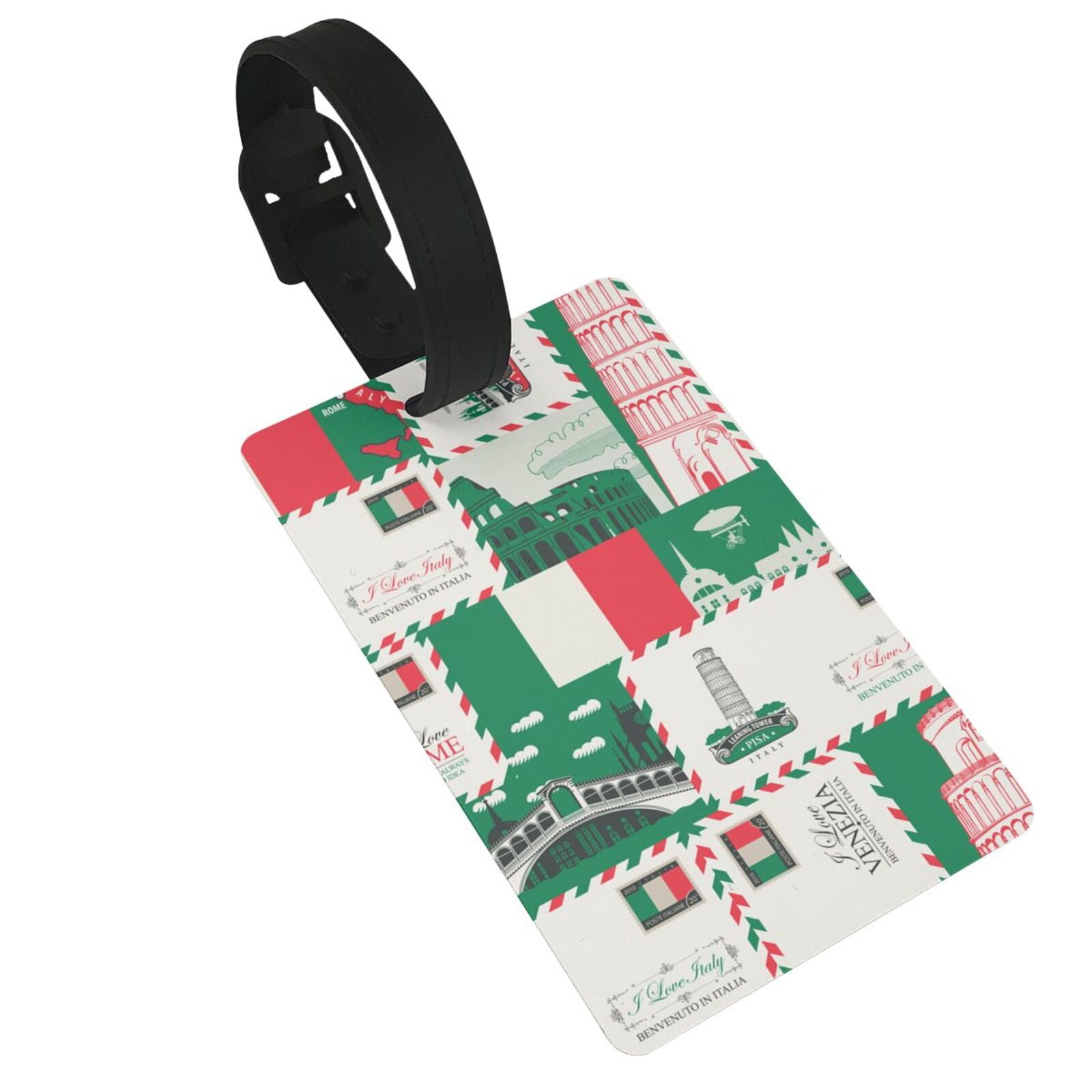 Italian Flag Italy Map Vintage Envelope Luggage Tags Suitcases ID ...