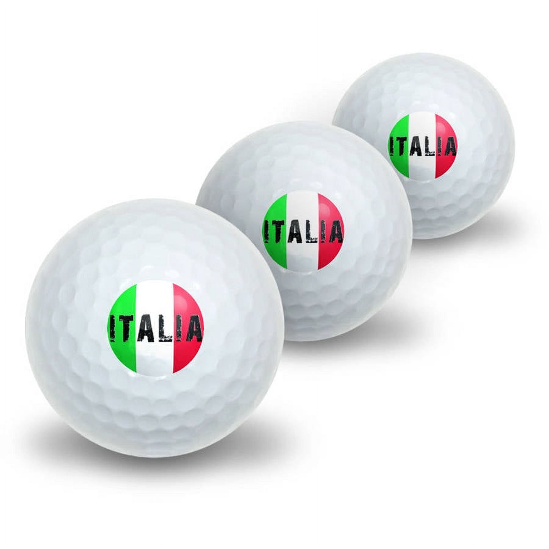 Italian Flag Novelty Golf Balls, 3pk - Walmart.com