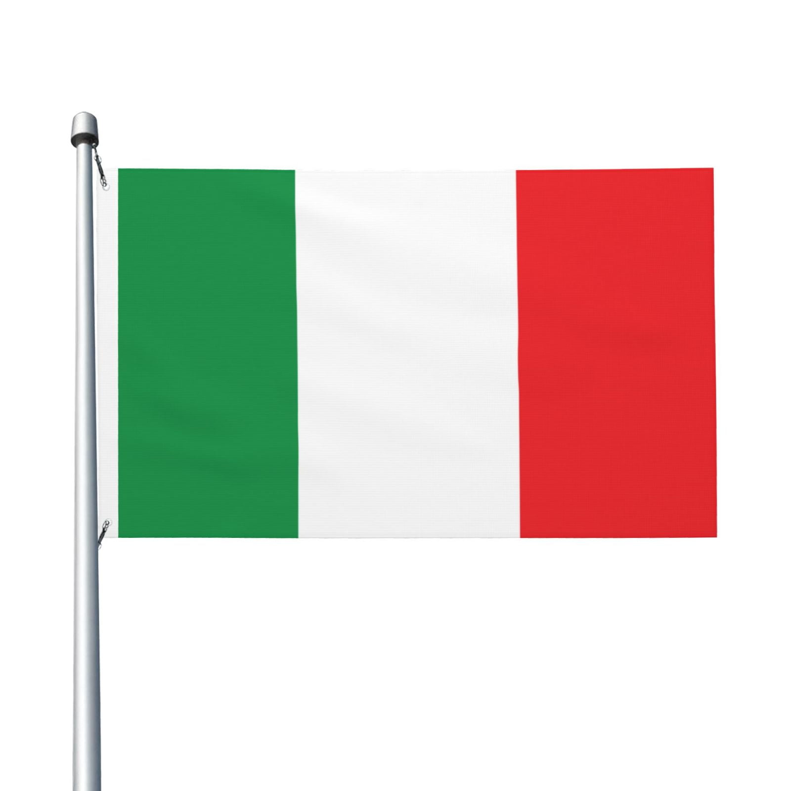 Italian Flag Print Flag 3x5 Ft Outdoor Garden Flag Double Sided Banner ...