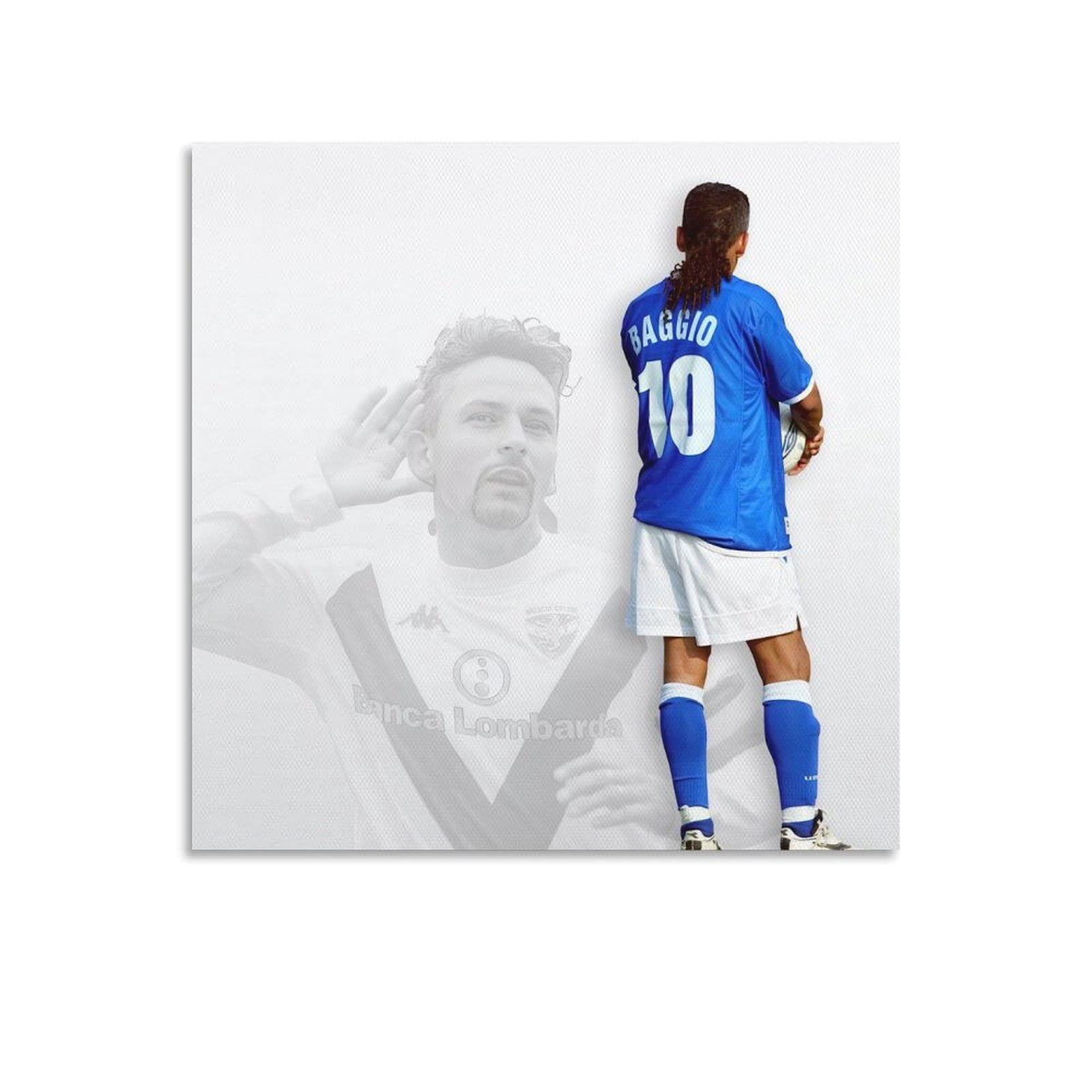 Italian Footballers Roberto Baggio Poster Posters Wall Art Painting ...