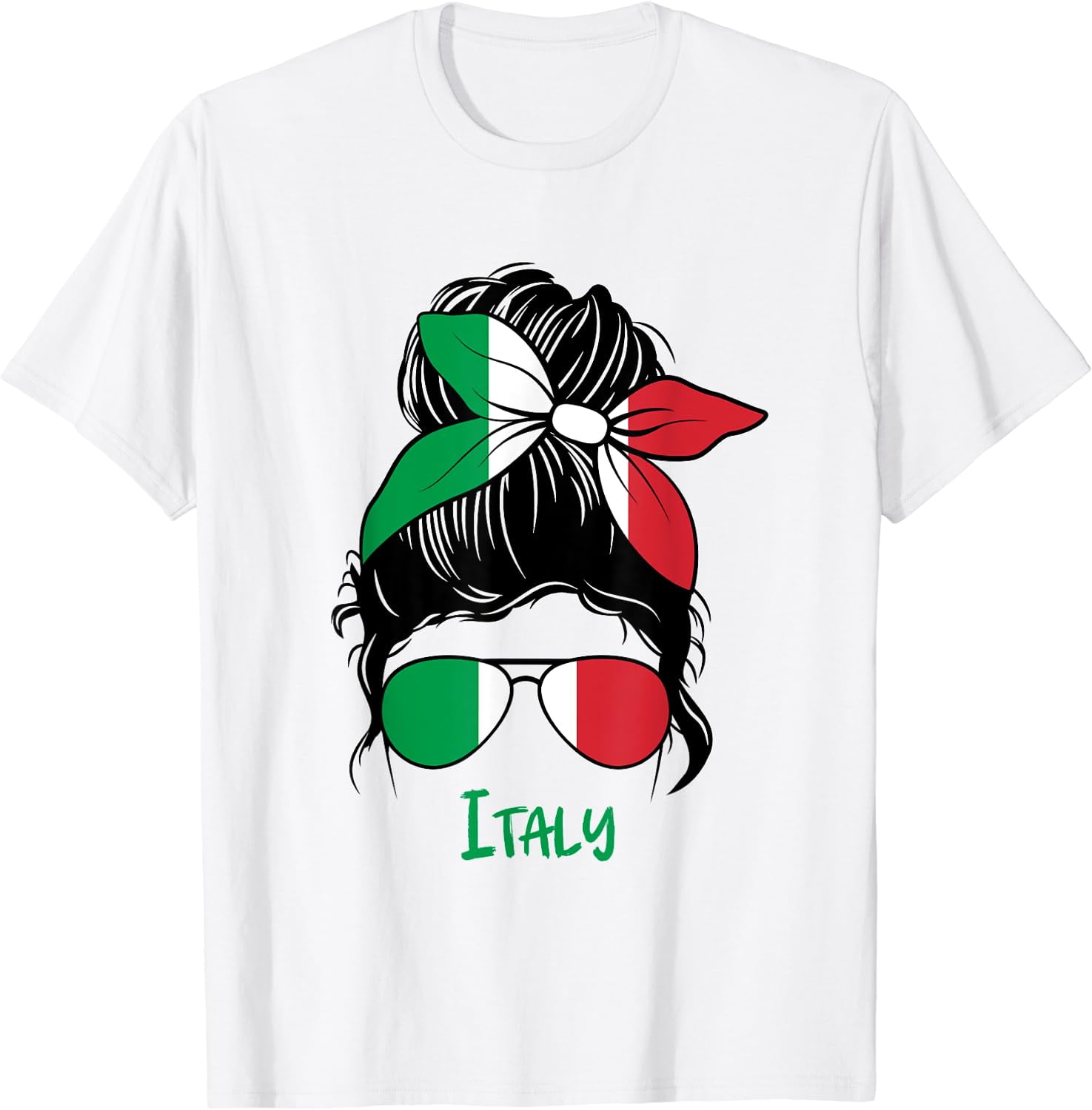 Italian Girl Italy girl Italia woman flag T-Shirt - Walmart.com