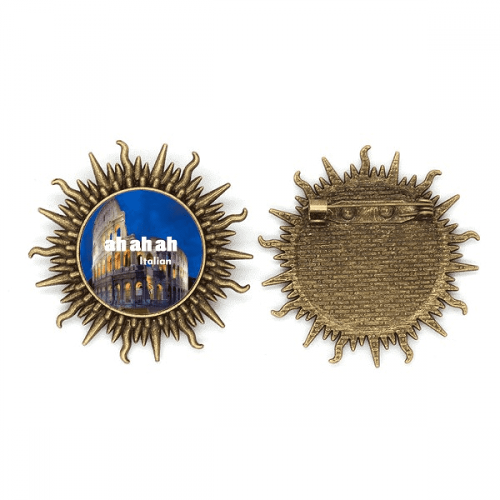 Italian Gladiator Field Scenery Mood Metall Sonne Brosche Haken Pin ...