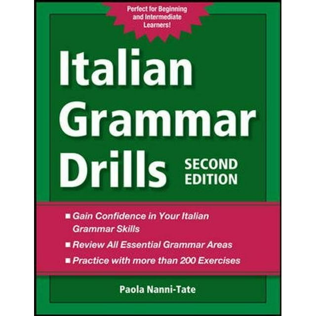 Pre-Owned Italian Grammar Drills Paperback - Walmart Business Supplies