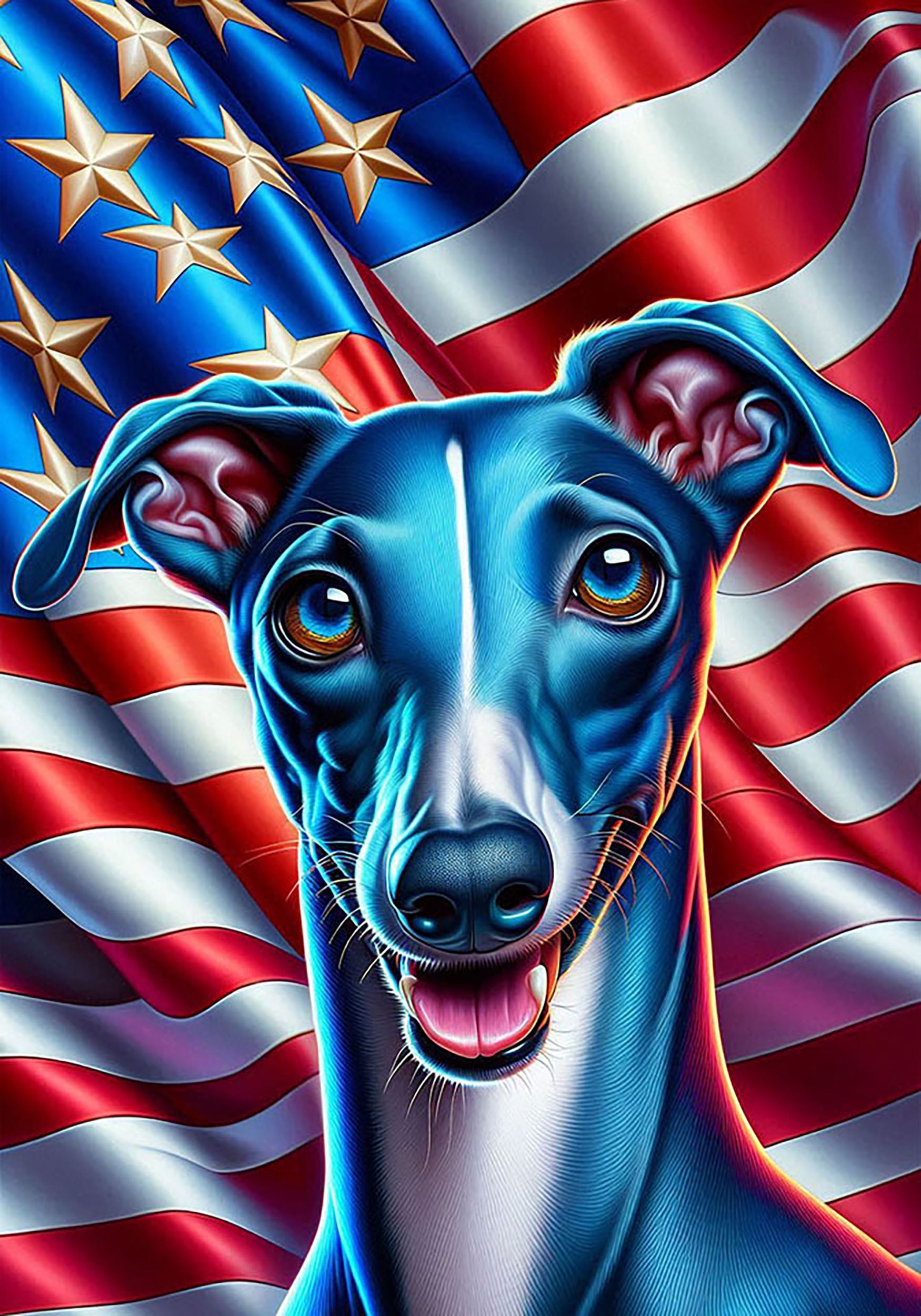 Italian Greyhound Blue - Best of Breed DCR Patriotic III Outdoor House ...