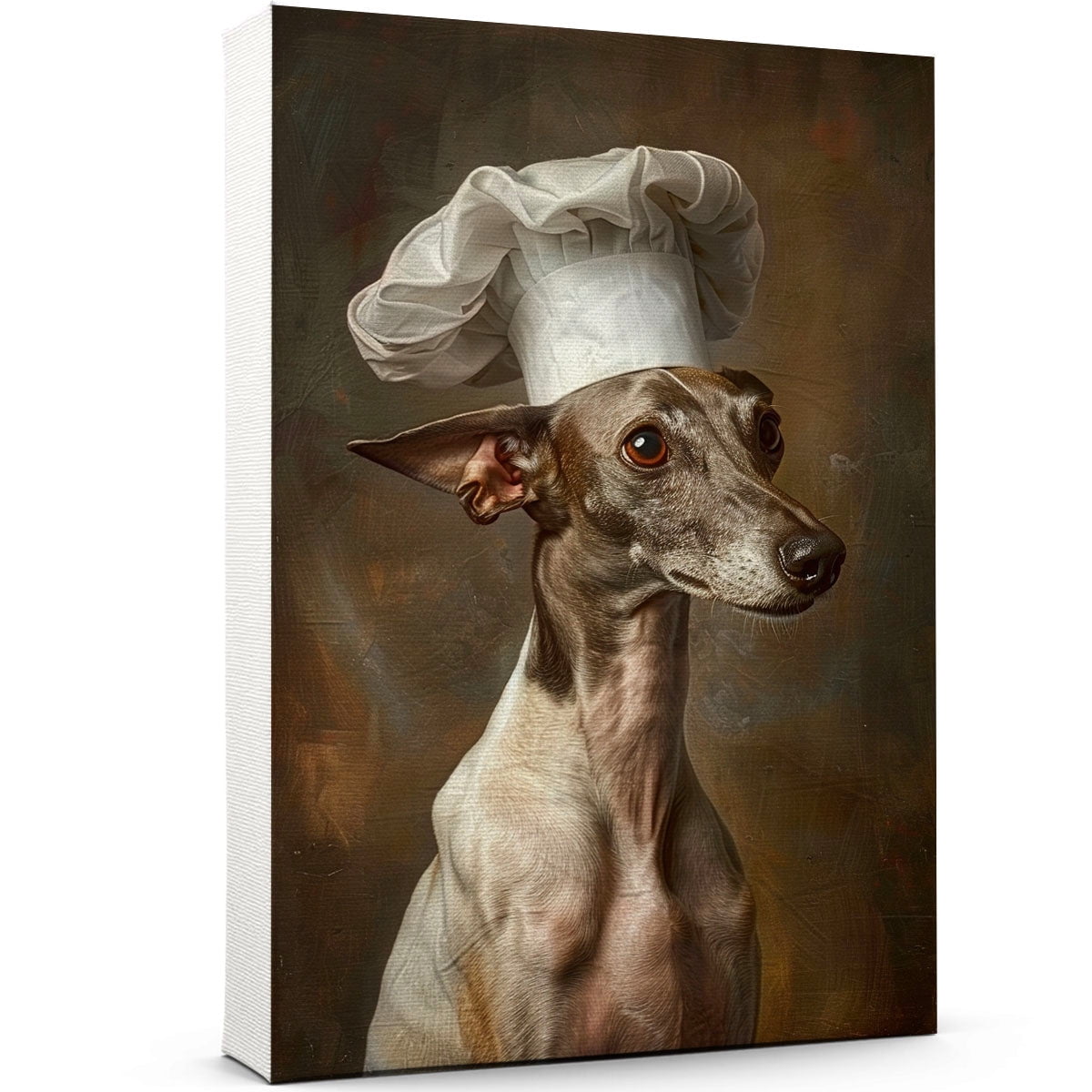 Italian Greyhound Dog Chef Poster, Italian Greyhound Dog Cooking Food ...