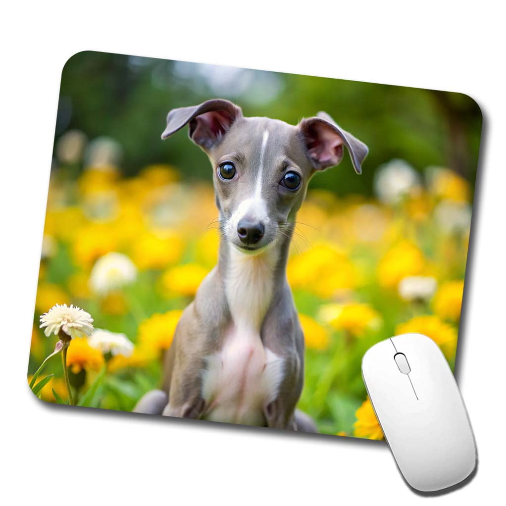 Italian Greyhound Dog Puppy Photo Mouse Pad Low Profile Gaming Mat ...