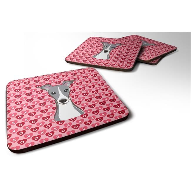 Italian Greyhound Hearts Foam Coasters - Set of 4 - Walmart.com