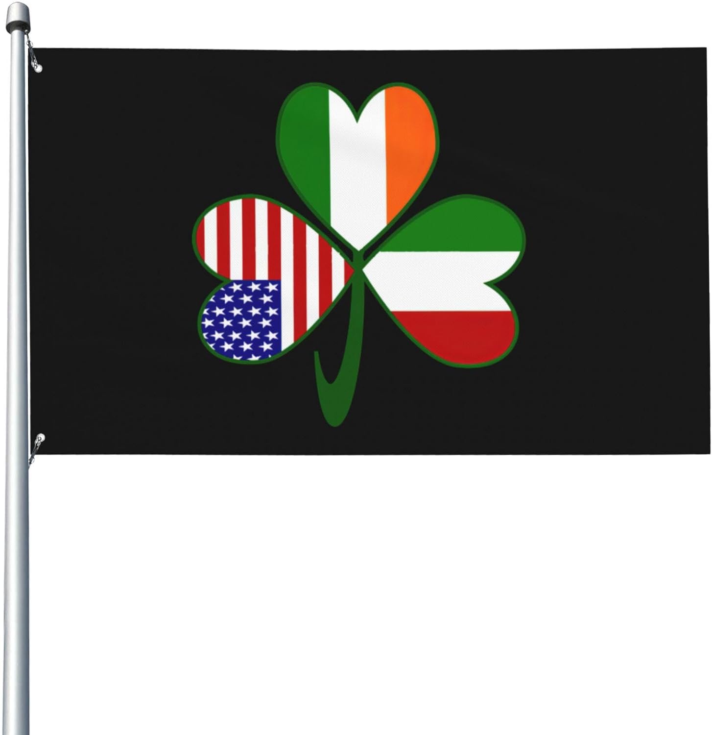 Italian Irish American Shamrock Flag Home Garden Flag Banner Breeze ...