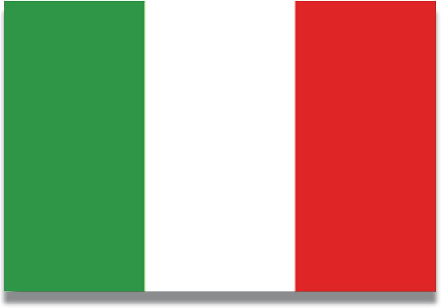 Italian Italy Flag Car Magnet - 4x6 Inches, Heavy-Duty Auto Decal ...