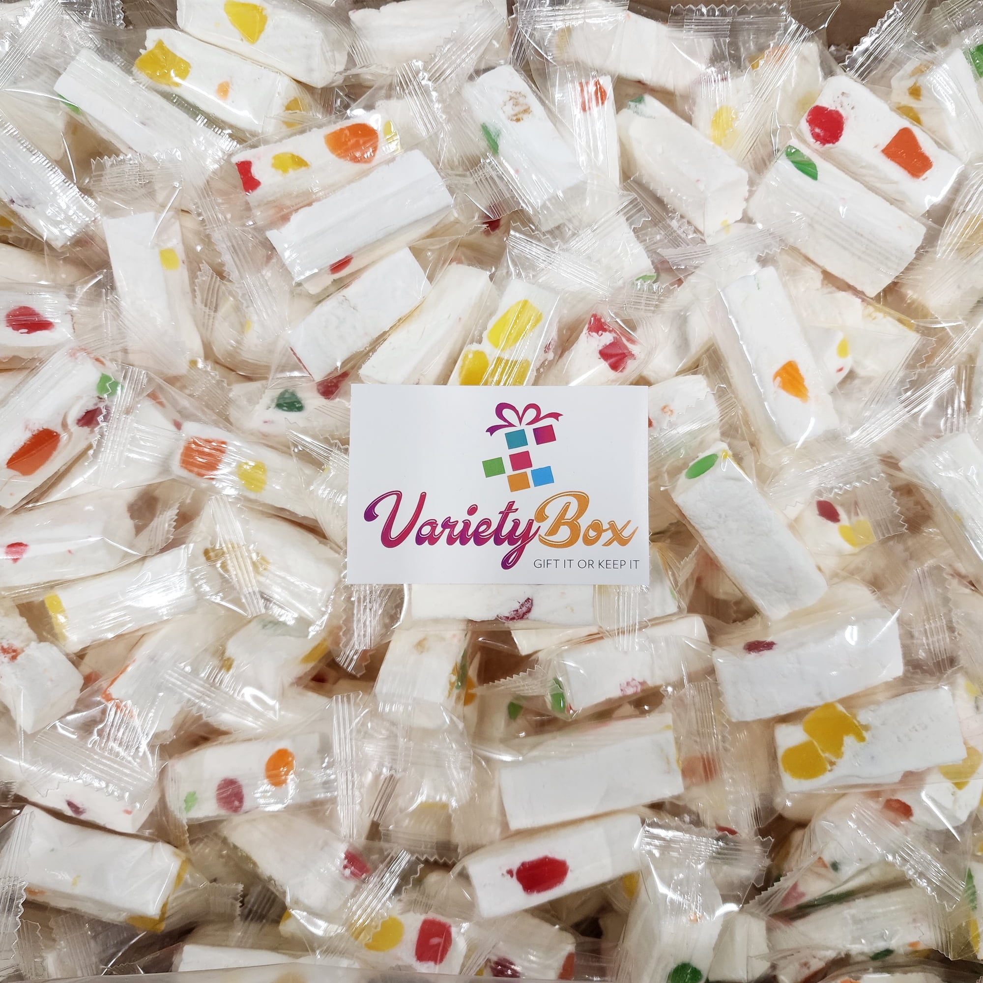 Italian Jujube Nougat Candy - Individually Packed Soft and Chewy Nougat With Fruity Jelly Beans ...