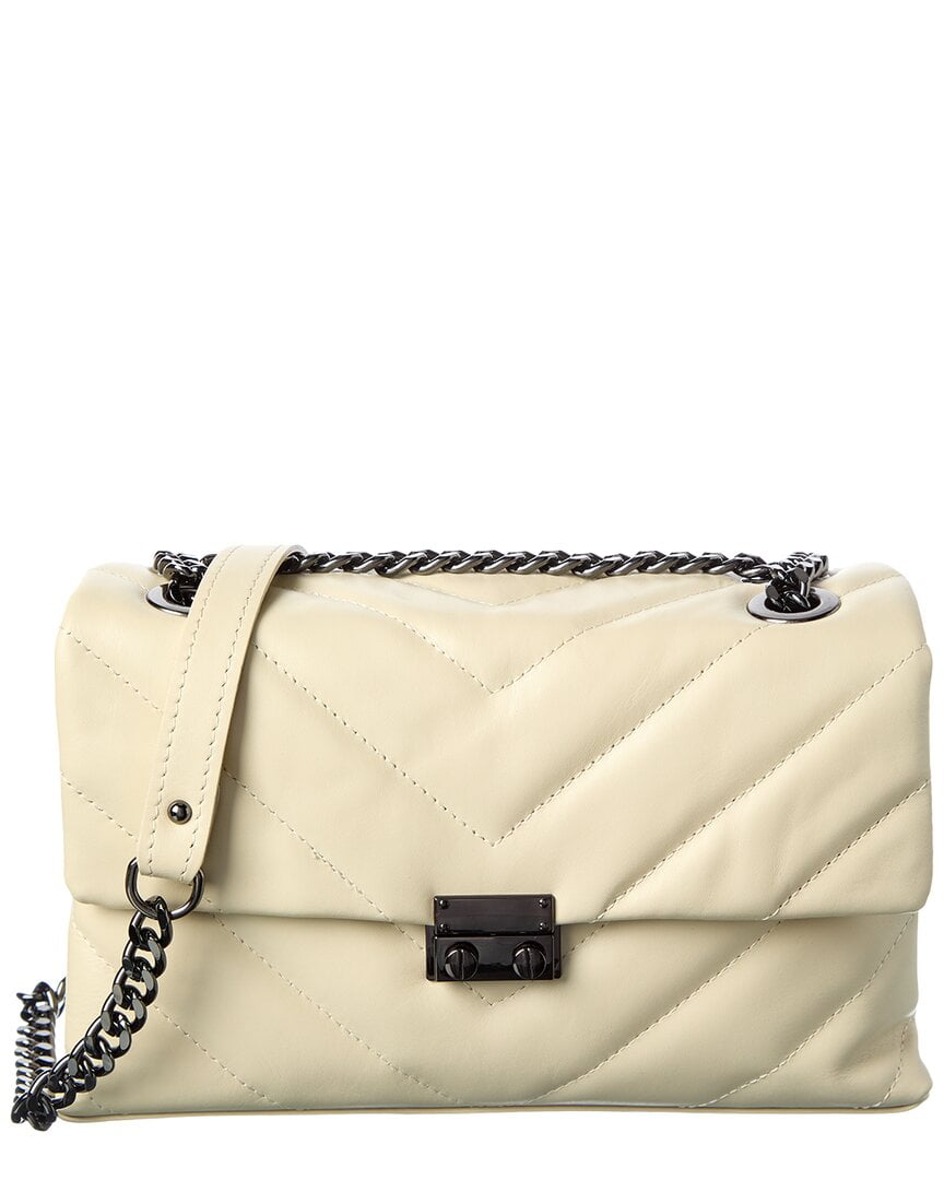 Italian Leather Crossbody, Beige - Walmart.com
