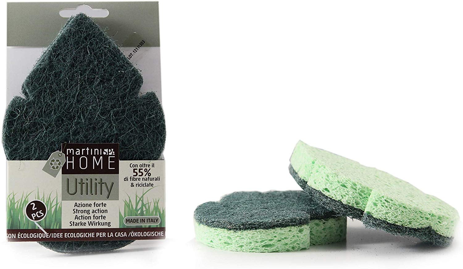 Italian Made Natural Eco-Friendly Plant Based none-scratch Double Sided ...