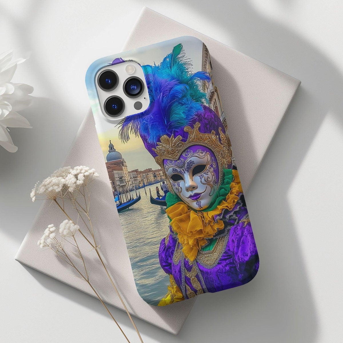Italian Masquerade Mask Venice Carnival Mardi Gras Phone Case with ...