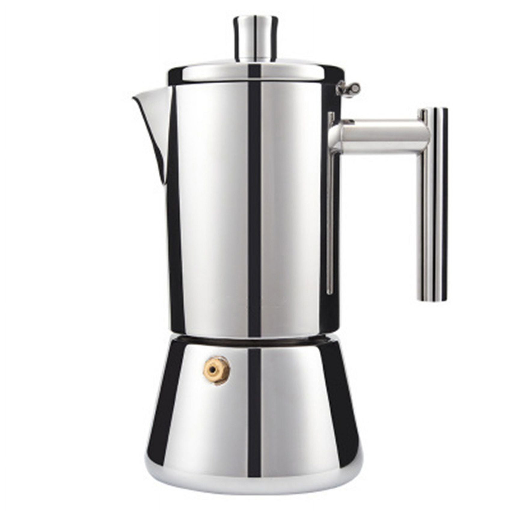 Italian Moka Coffee Pot Thickened Stainless Steel Mocha Kettle Cuban ...
