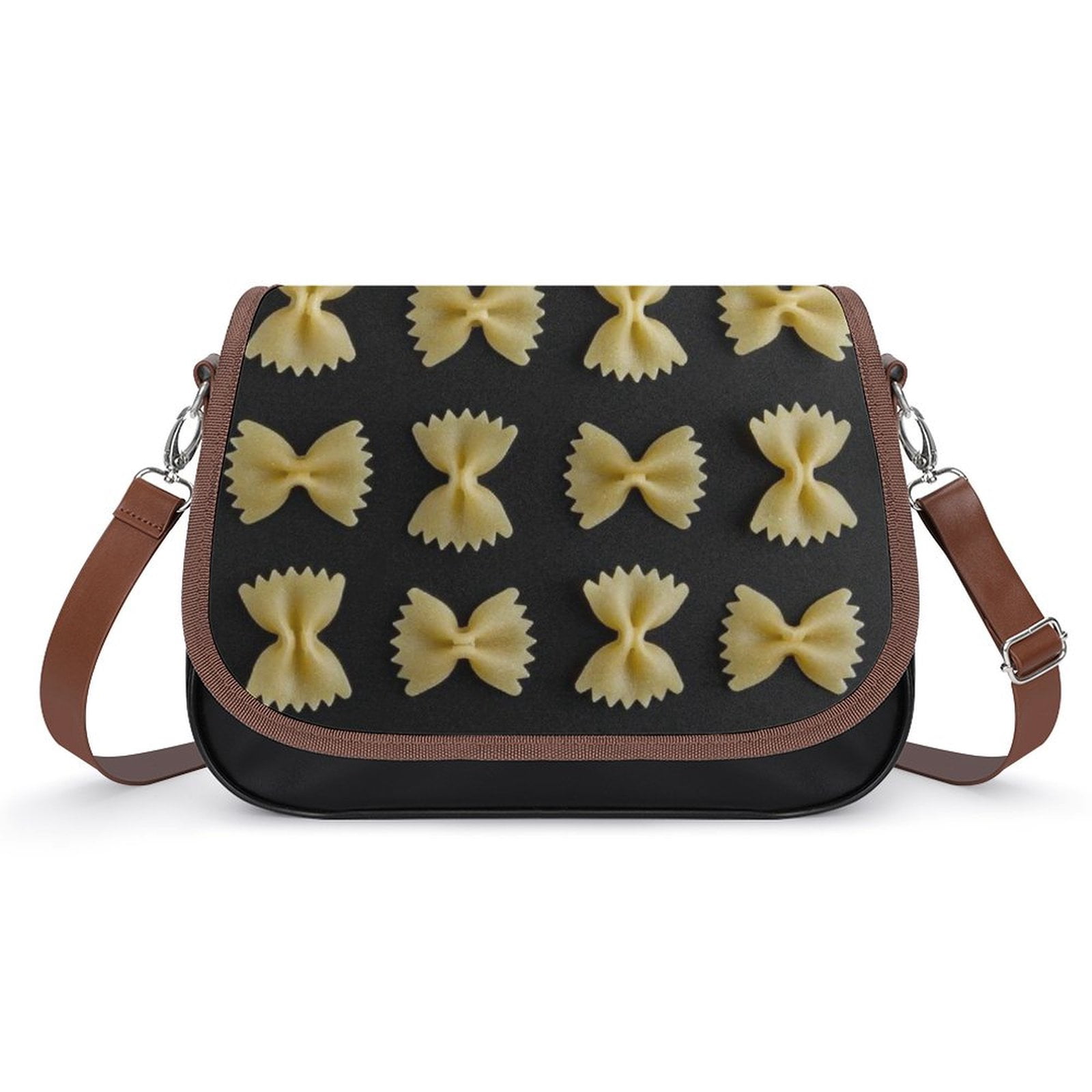 Italian Pasta Lovers Pattern Junk Food Lover Women's PU leather ...