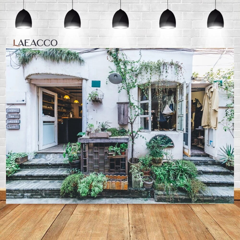 Italian Pastoral Town Street Backdrop Tourist Plant Flowers Gravel Kid ...