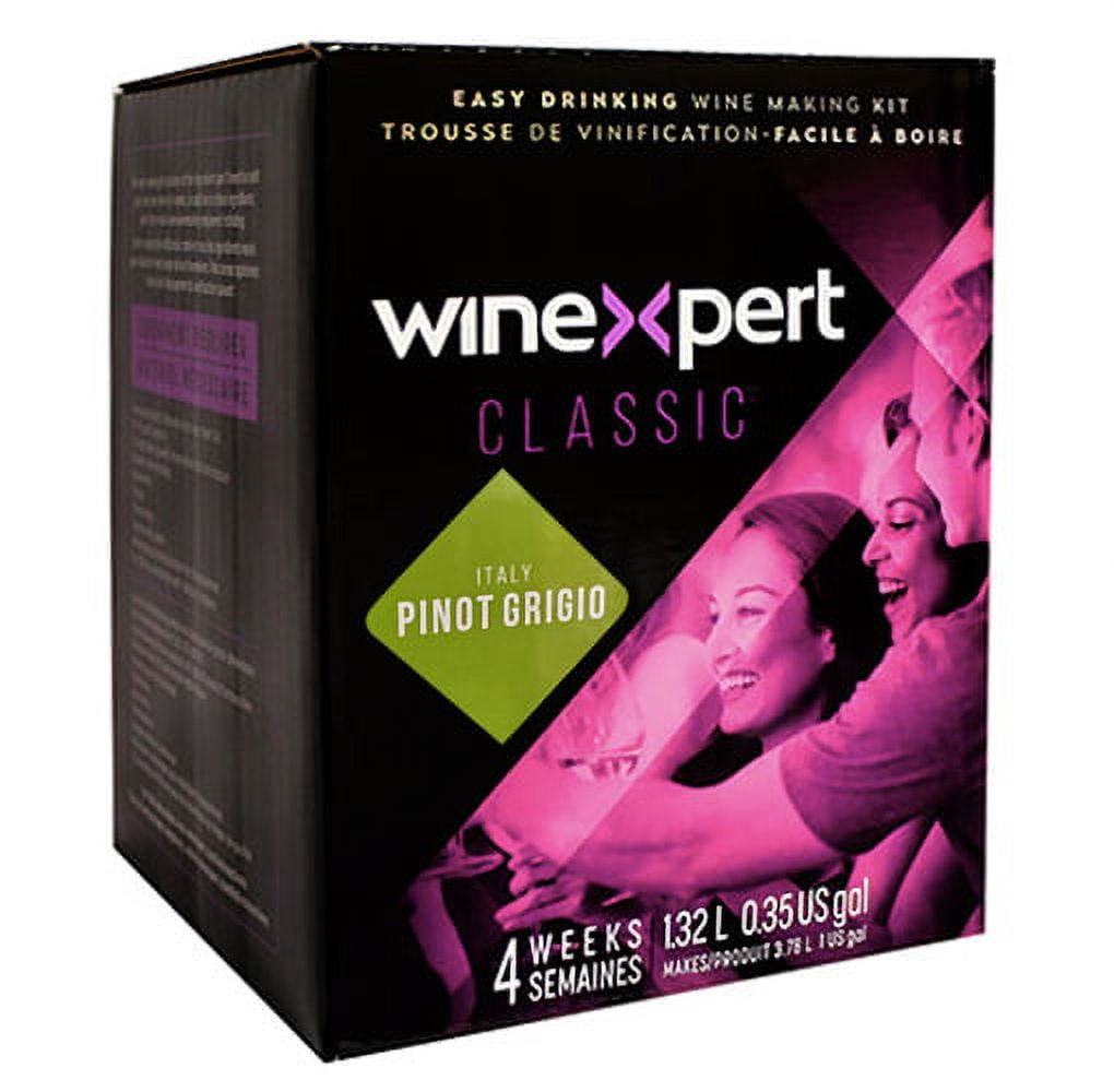 Winexpert Classic Italian Pinot Grigio Wine Making Kit, Makes 1 Gallon ...
