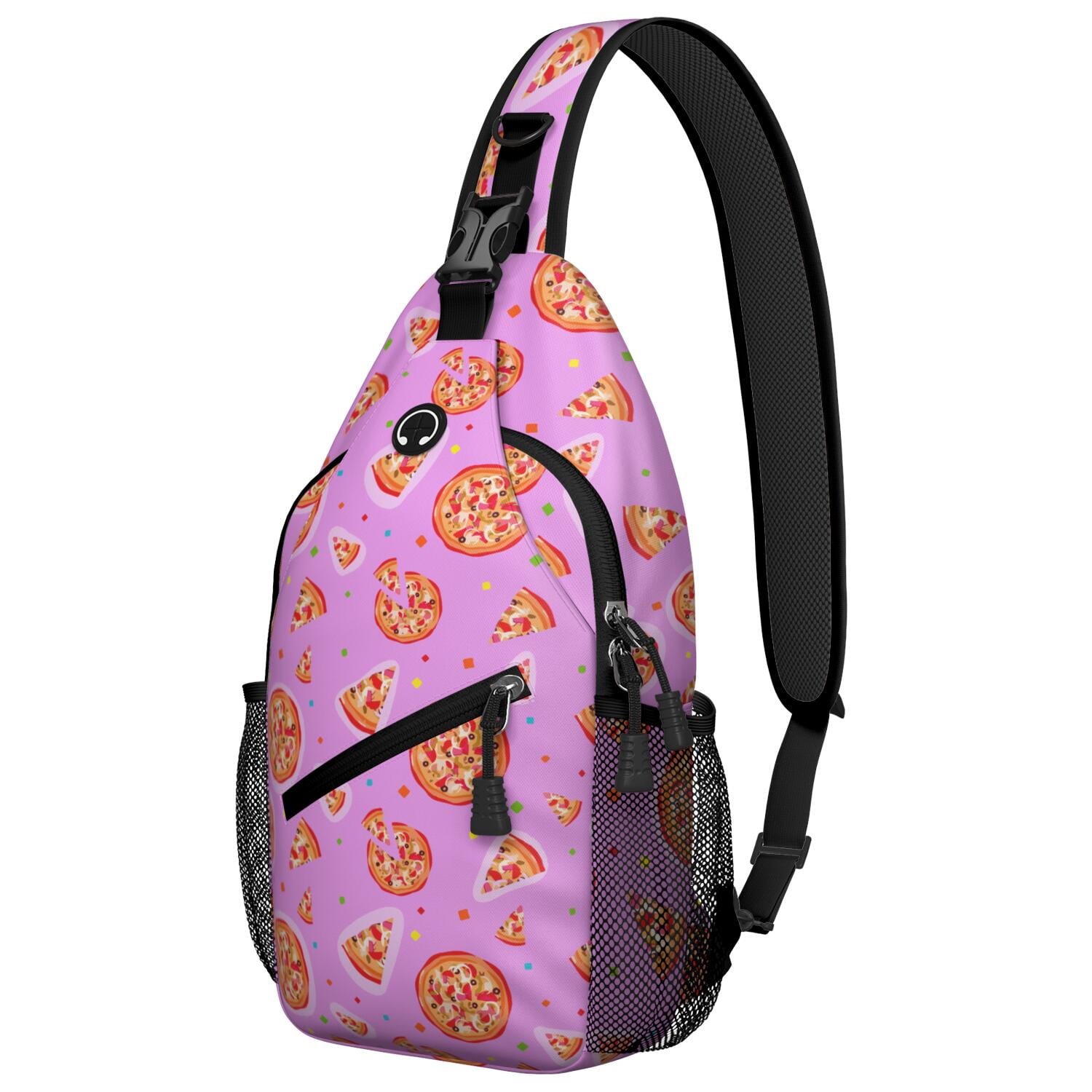 Italian Pizza Lover Pizza is Life Lightweight Travel Sling Backpack ...