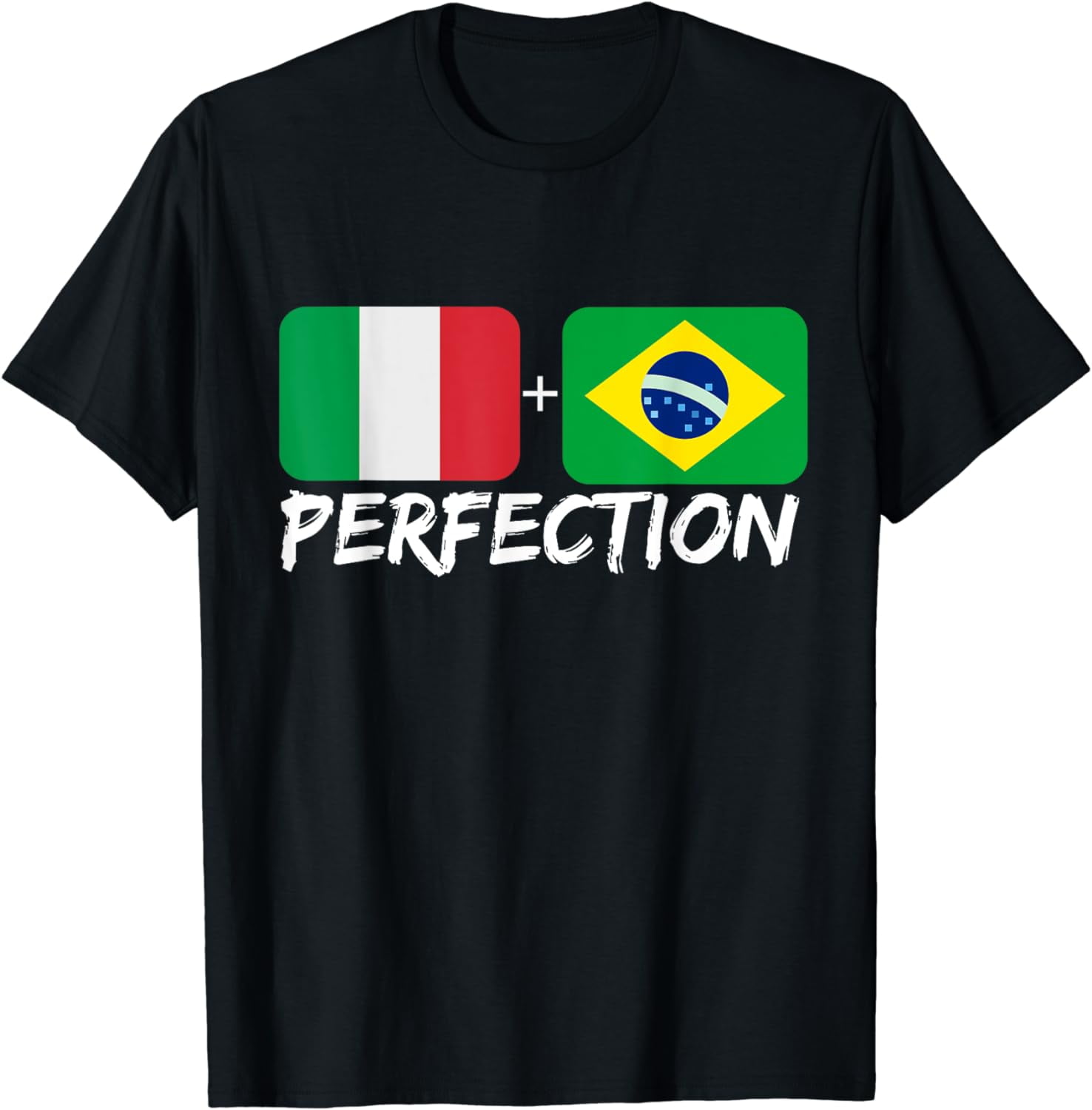 Italian Plus Brazilian Perfection Heritage Flag T-Shirt - Walmart.com