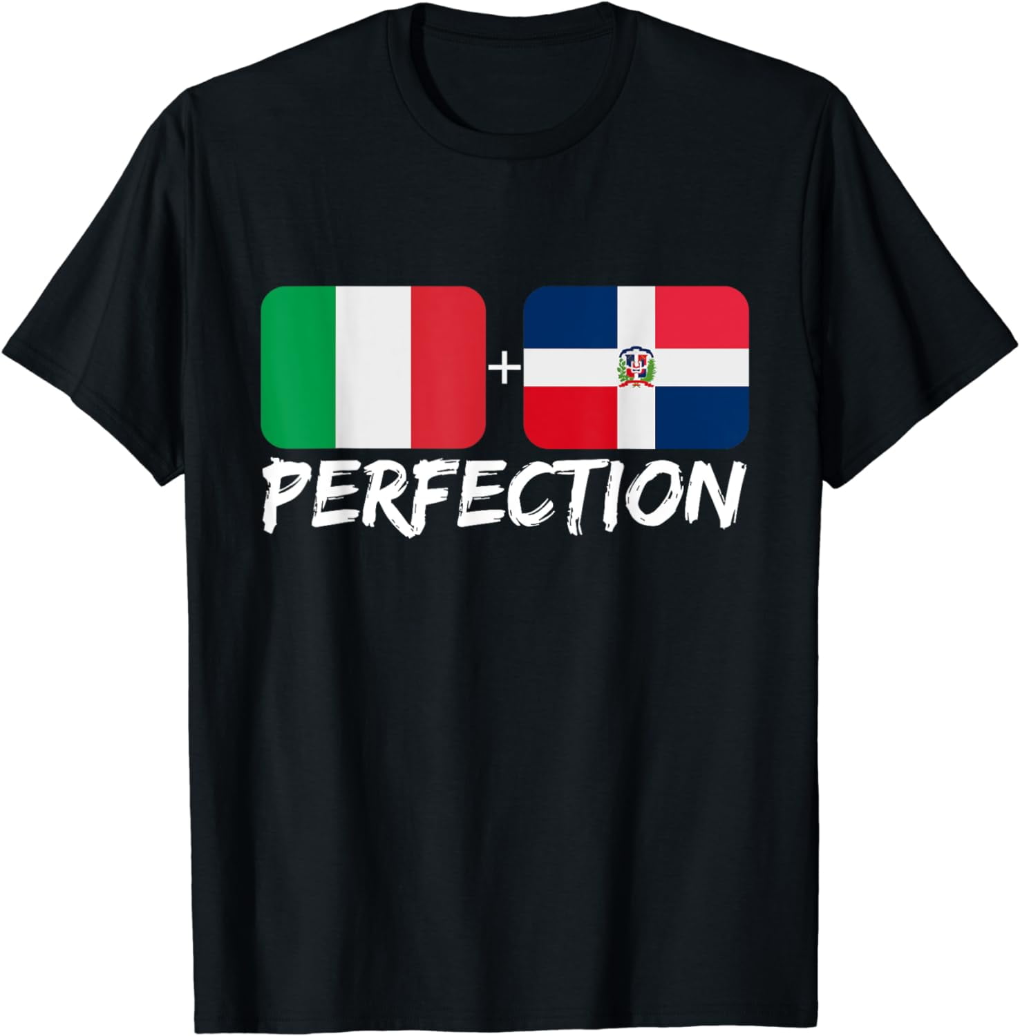 Italian Plus Dominican Perfection Heritage Flag T-Shirt - Walmart.com