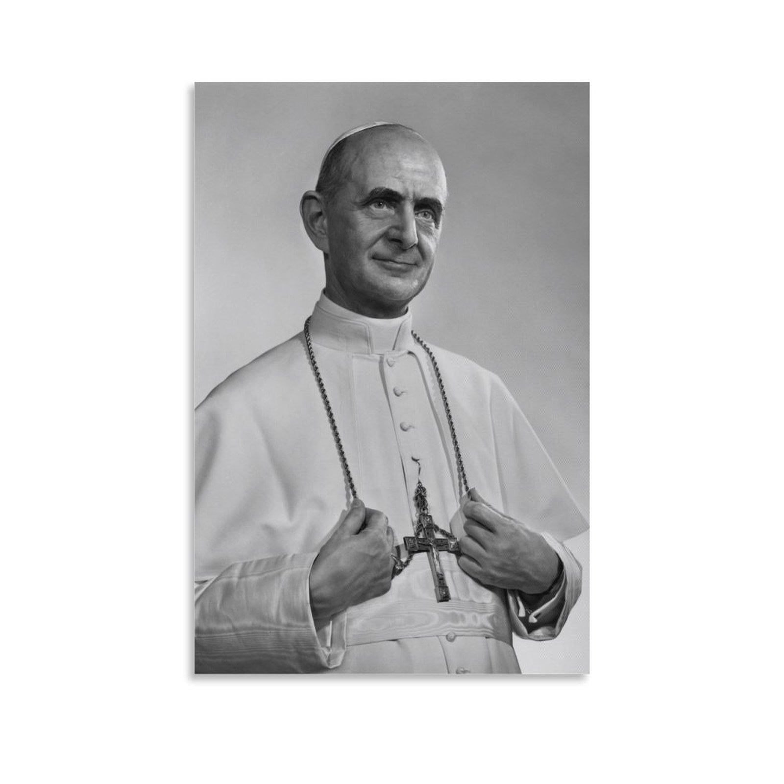 Italian Popes Pope Paul VI Poster Art Poster Canvas Painting Decor Wall ...