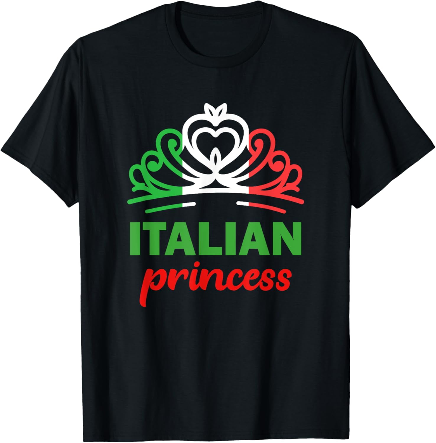 Italian Princess Tiara National Flag T-Shirt - Walmart.com
