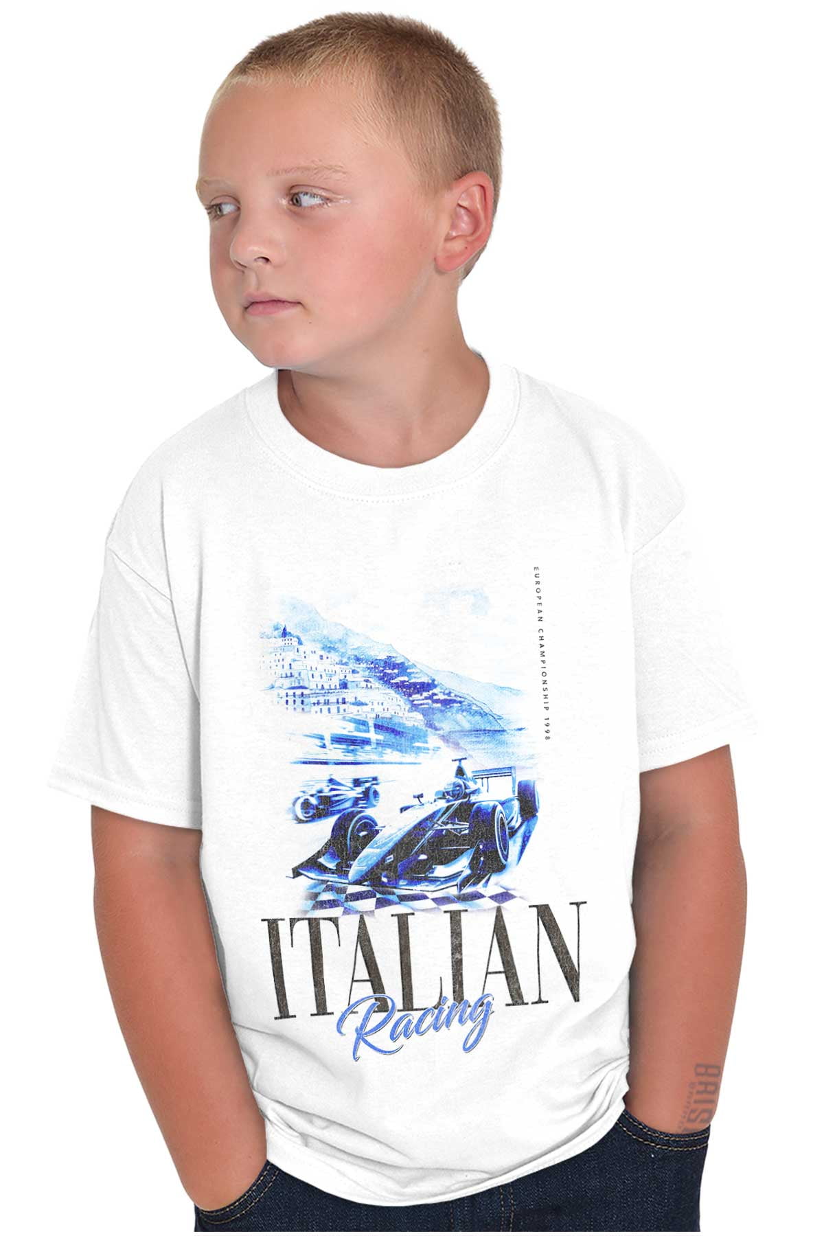 Italian Racing European Championship Boys Kids T Shirt Tees Tops Teen ...