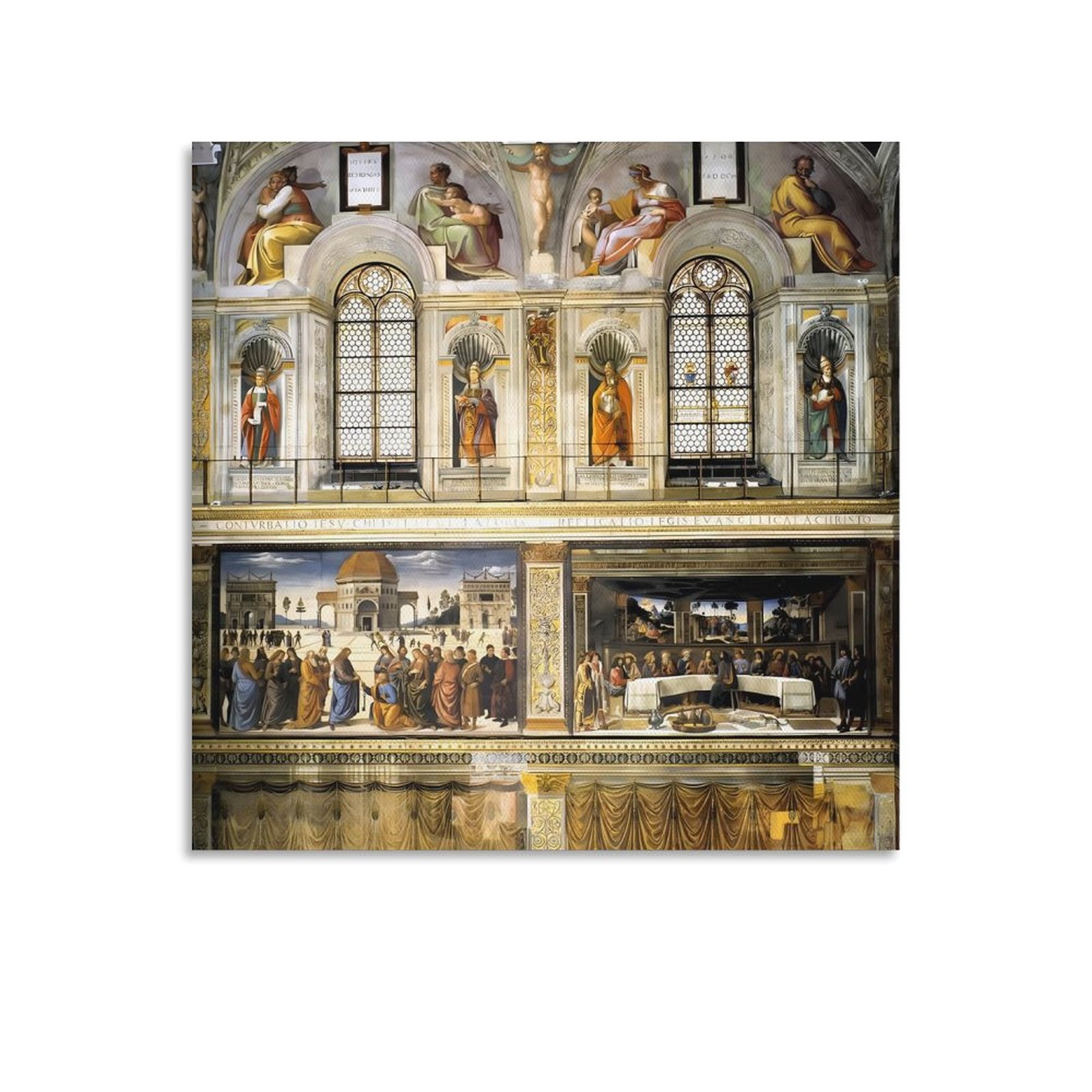 Italian Renaissance Painters Michelangelo Detail of Wall Finish Poster ...