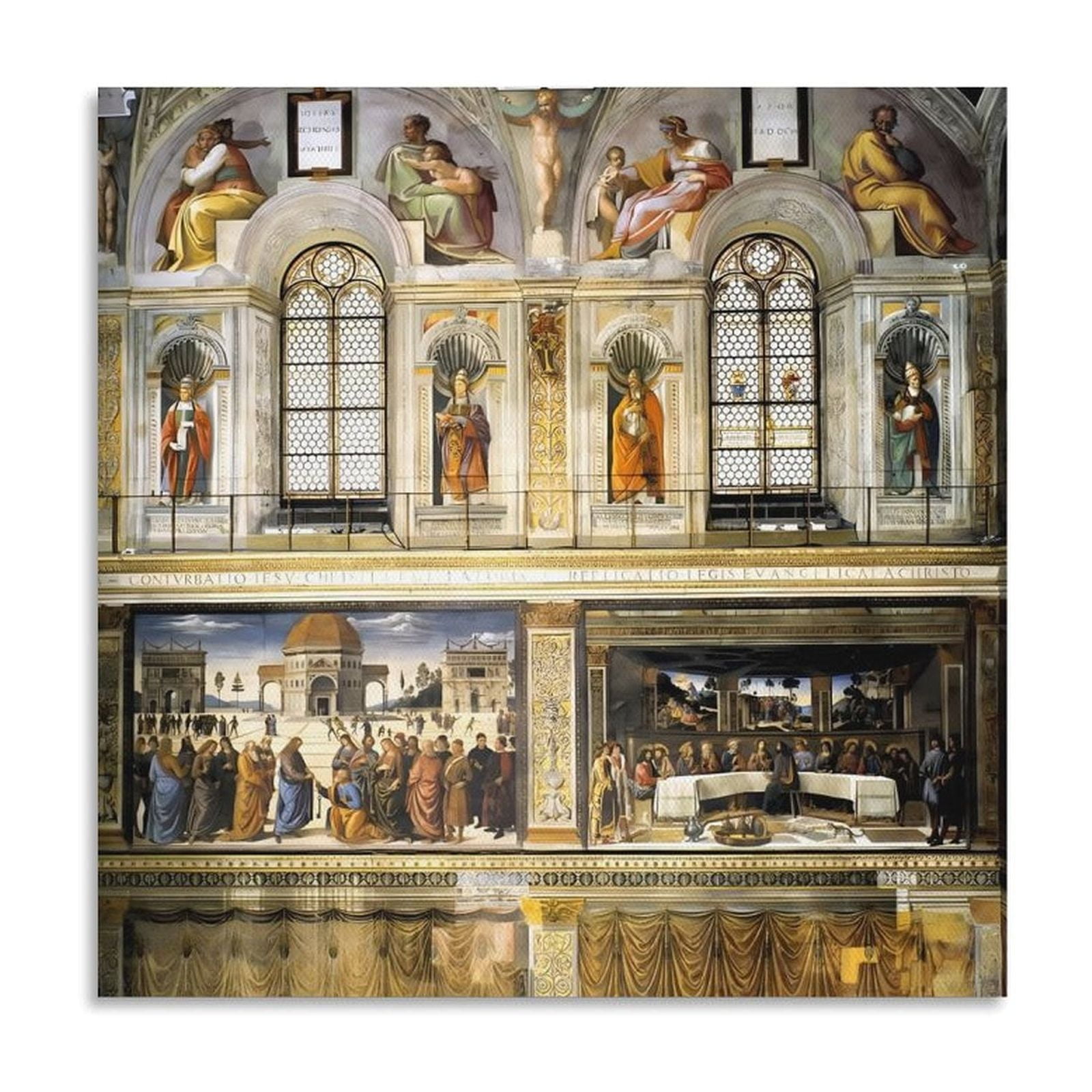Italian Renaissance Painters Michelangelo Detail of Wall Finish Poster ...