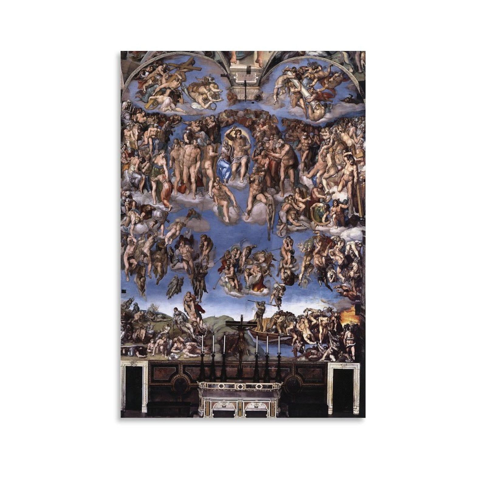 Italian Renaissance Painters Michelangelo at The Last Judgment Poster ...