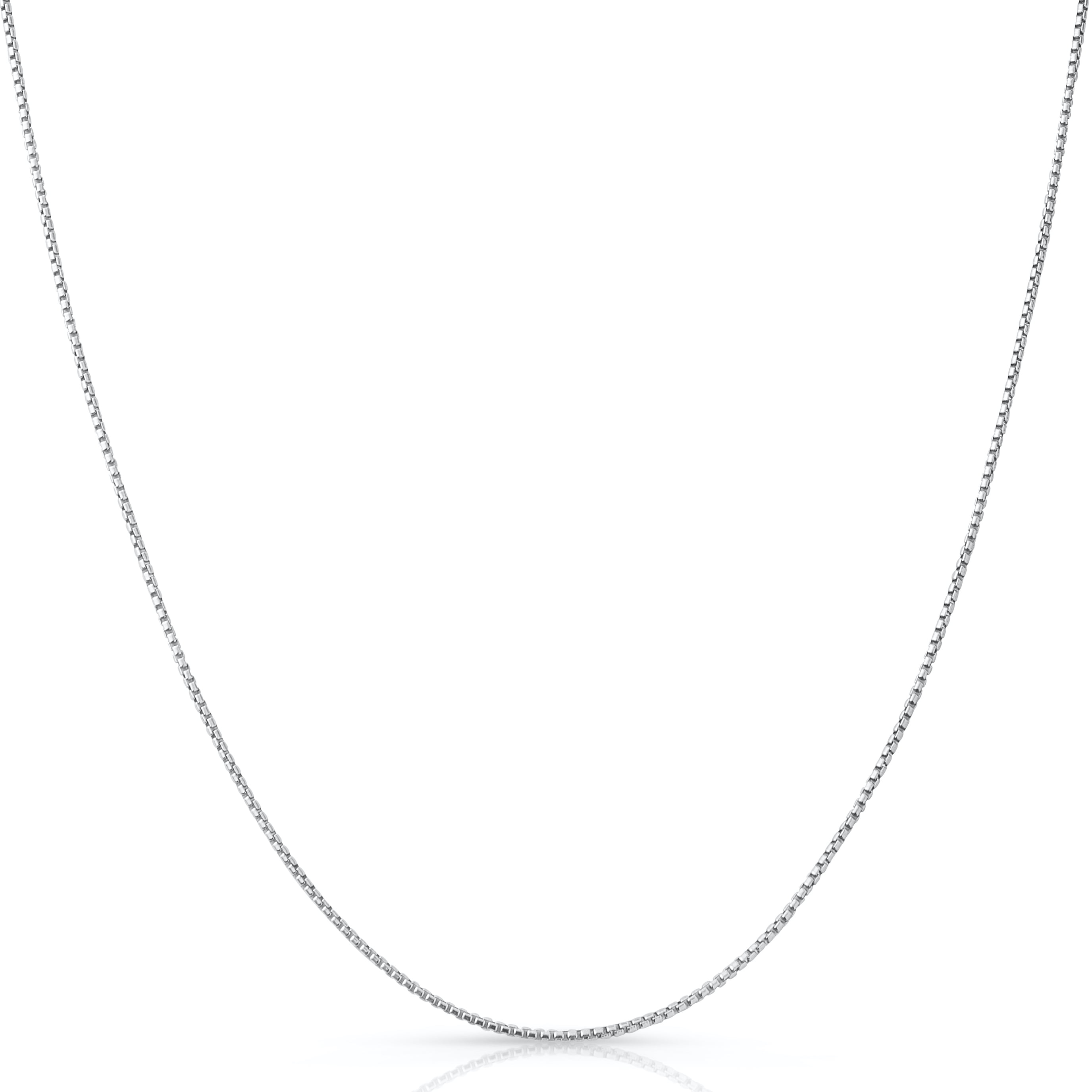 Italian Round Box Chain Sterling Silver 1.5MM, Solid 925 Italy, Next ...