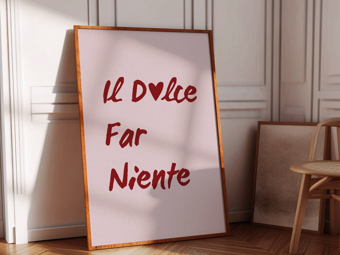 Italian Saying Art Print! Boho, Minimalist Modern Art, Boho ...