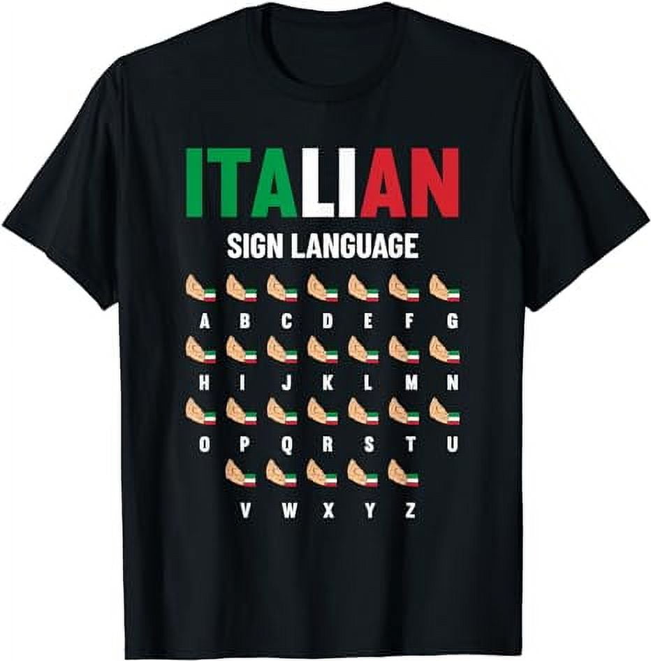 Italian Sign Language Hand Gesture T-Shirt - Walmart.com