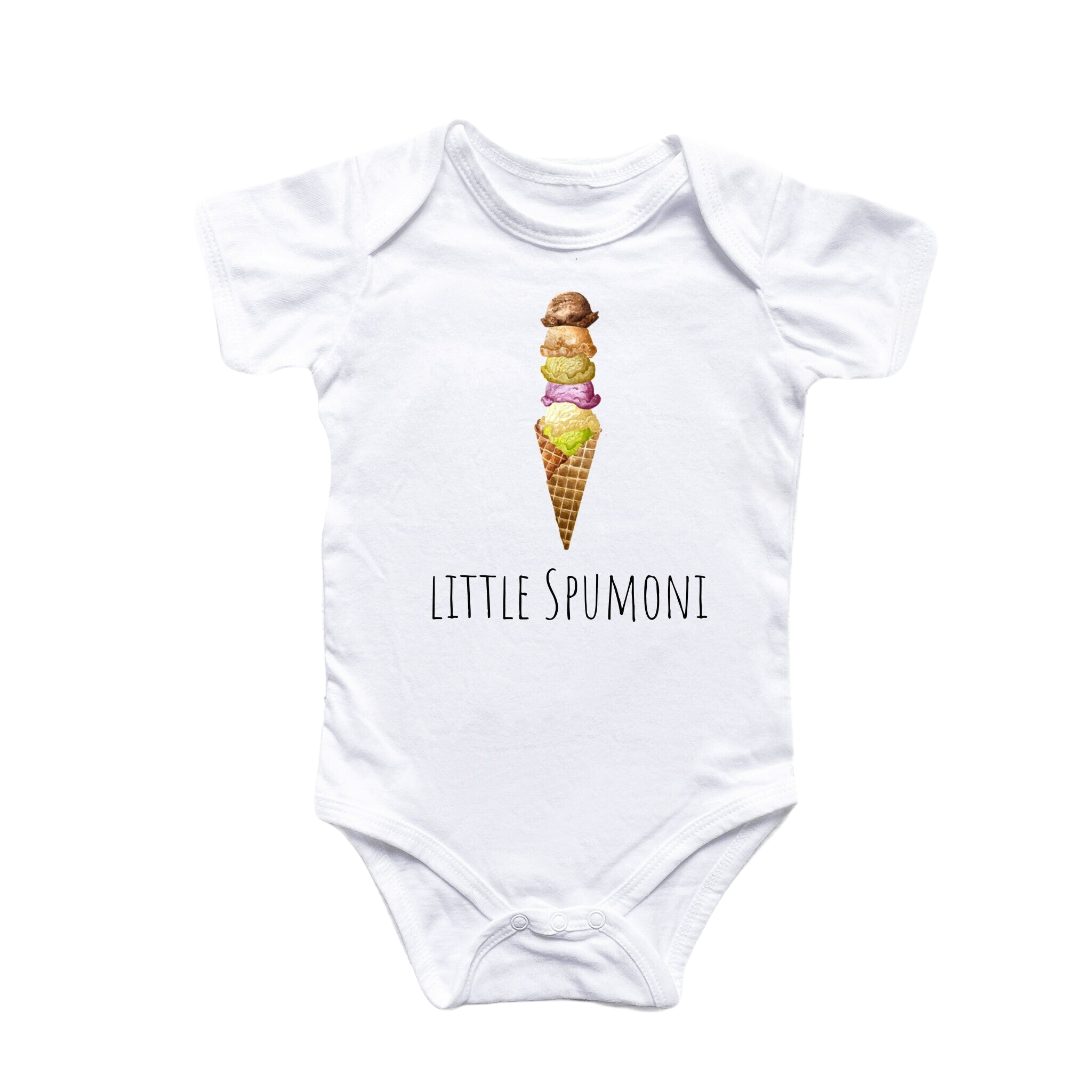 Italian Spumoni Cone - Baby Boy Girl Clothes Infant Bodysuit Funny Cute ...