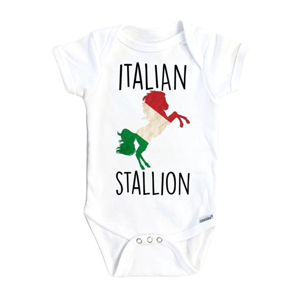 Italian Stallion Bodysuit Baby Boy Girl Clothes Infant Bodysuit Funny ...