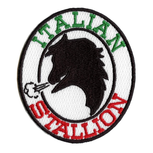 Italian Stallion Patch Horse Logo Embroidered Iron On - Walmart ...