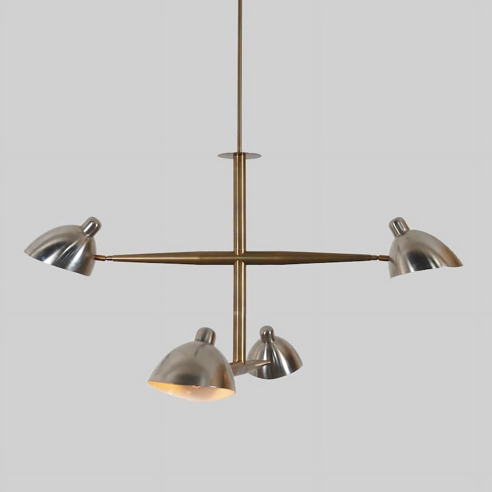 Italian Style Four Lights Brass Sputnik Chandelier Light Fixture Raw ...
