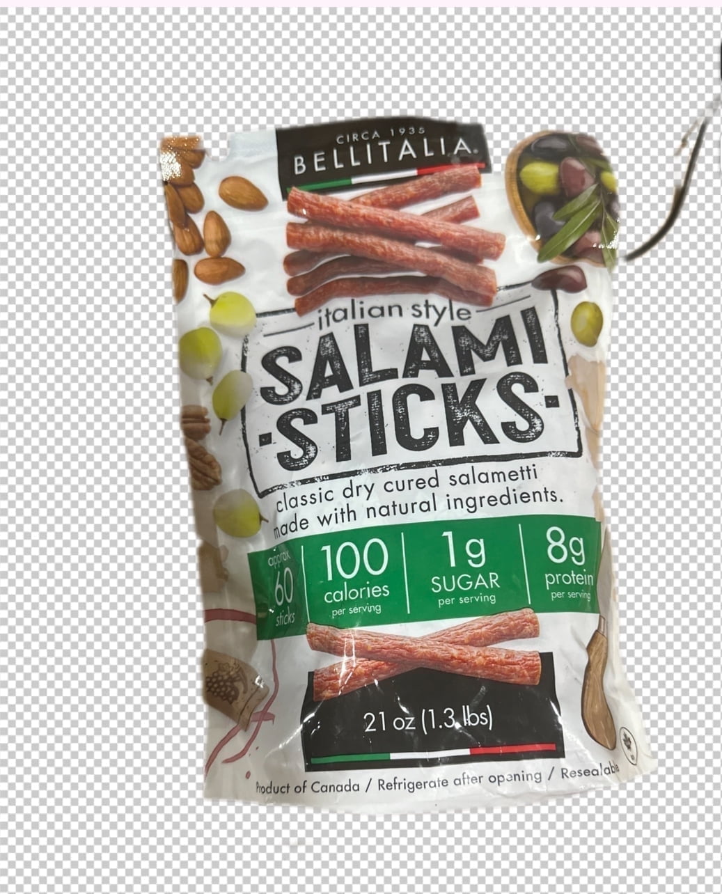 Italian Style Salami Sticks for Office Breakroom Snacks - Walmart ...
