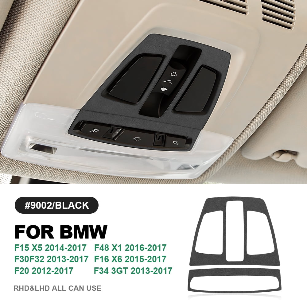 Italian Suede Car Reading Light Covers for BMW 3 Series F30 F34 2012 ...