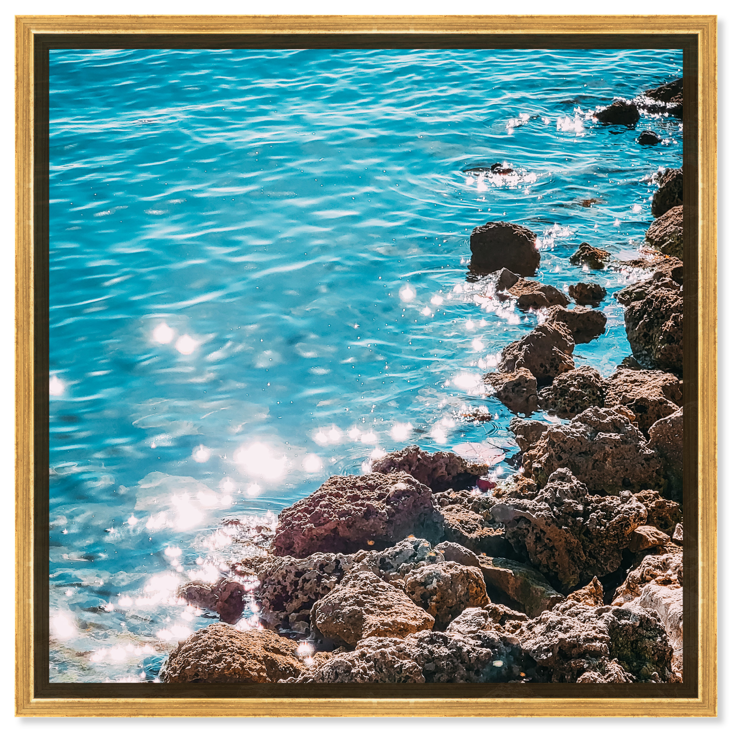 Italian Summer Landscape Photography Canvas Wall Art by Notoriart, Gold ...